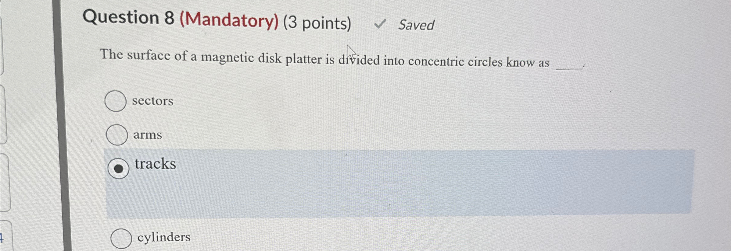 Solved Question 8 (Mandatory) (3 ﻿points) ﻿SavedThe surface | Chegg.com