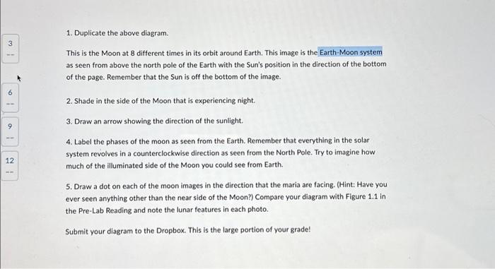 Solved 3 6 H 9 1 12 । 1. Duplicate the above diagram. This | Chegg.com