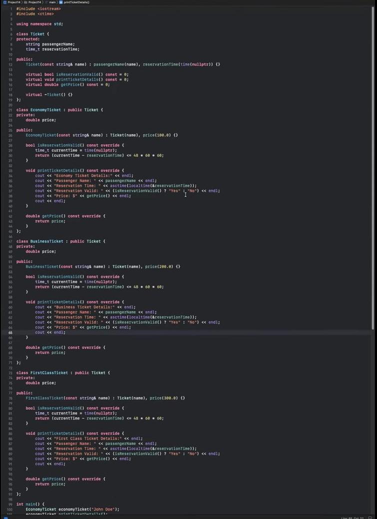 Solved Hinclude =0.0; double cancellationPenalty =θ.θ; if | Chegg.com