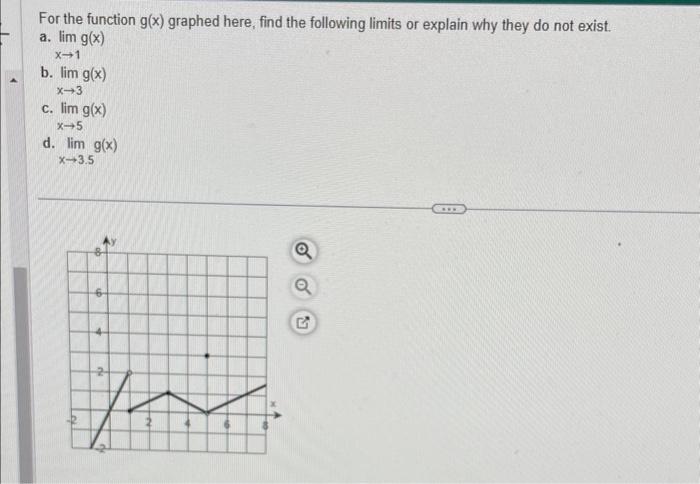 Solved For the function g(x) graphed here, find the | Chegg.com