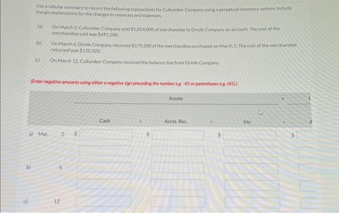 Solved Ure a tabular summary to record the following | Chegg.com