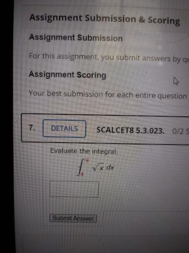 Solved Assignment Submission & Scoring Assignment Submission | Chegg.com