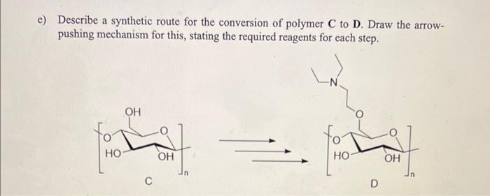 Solved b) Draw the arrow-pushing mechanism and draw the | Chegg.com
