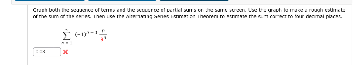 Solved Graph both the sequence of terms and the sequence of | Chegg.com