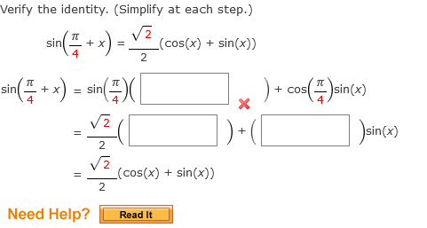 Solved Verify the identity. (Simplify at each step.)Need | Chegg.com