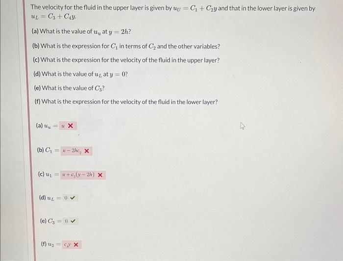 Solved Two immiscible, incompressible, viscous fluids having | Chegg.com