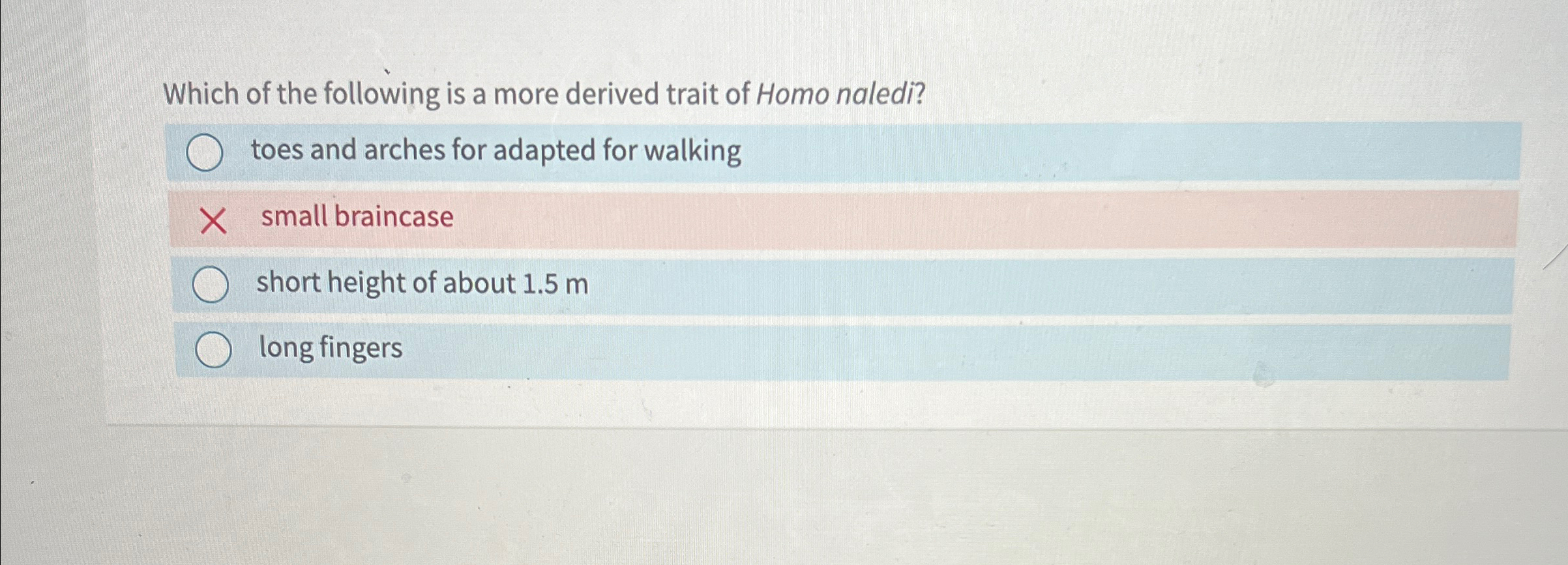 Solved Which of the following is a more derived trait of | Chegg.com