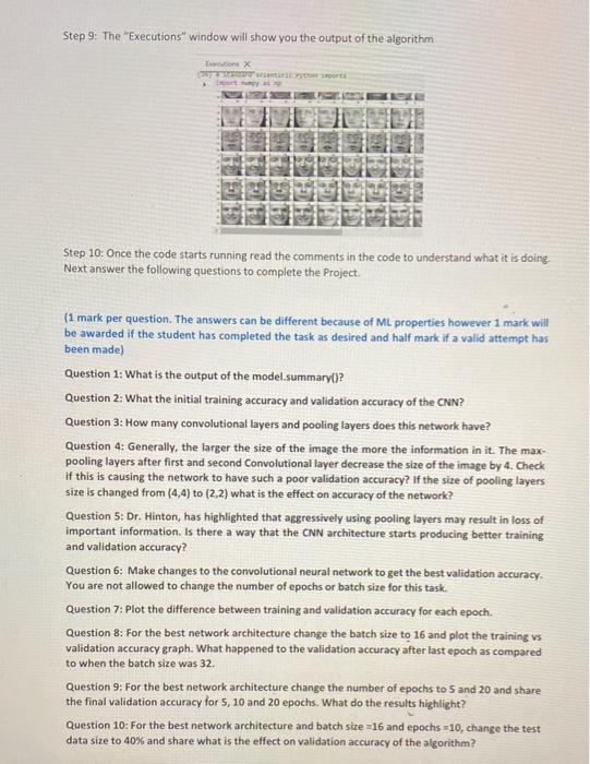 Solved Task: Face recognition using Convolutional Neural | Chegg.com