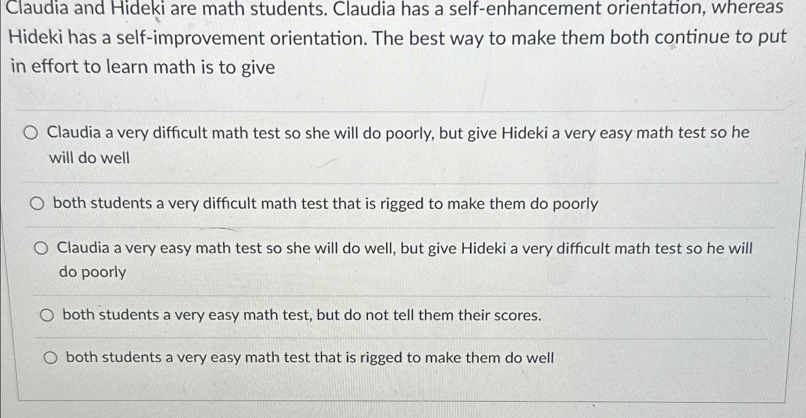 Solved Claudia and Hideki are math students. Claudia has a | Chegg.com