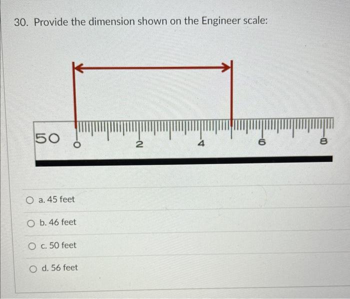 Solved 30. Provide the dimension shown on the Engineer | Chegg.com