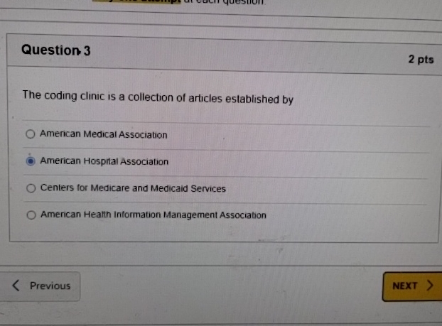 Solved Question 32 ﻿ptsThe coding clinic is a collection of | Chegg.com