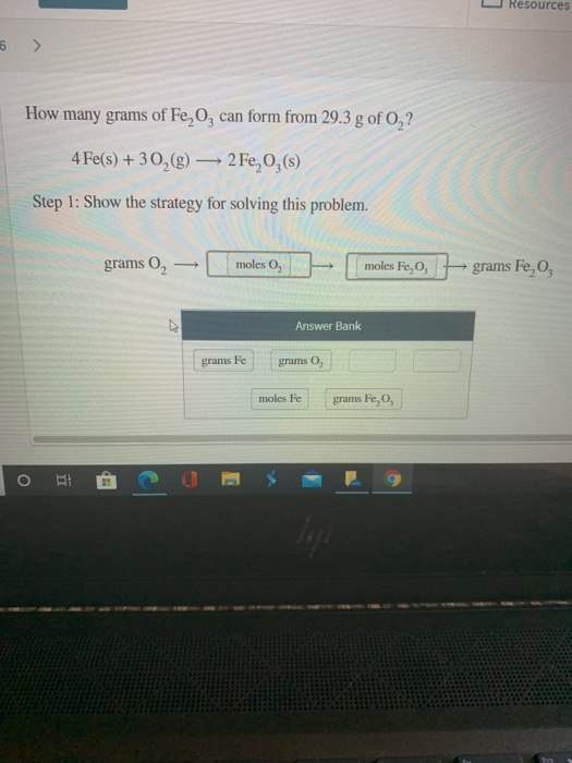 Solved how many grams of Fe 2 O3 can form from 39.3g of O2 | Chegg.com