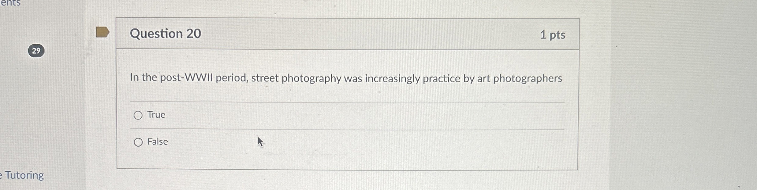 Solved Question 201 ﻿ptsIn the post-WWII period, street | Chegg.com