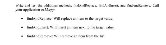 Solved Write and test the additional methods, | Chegg.com