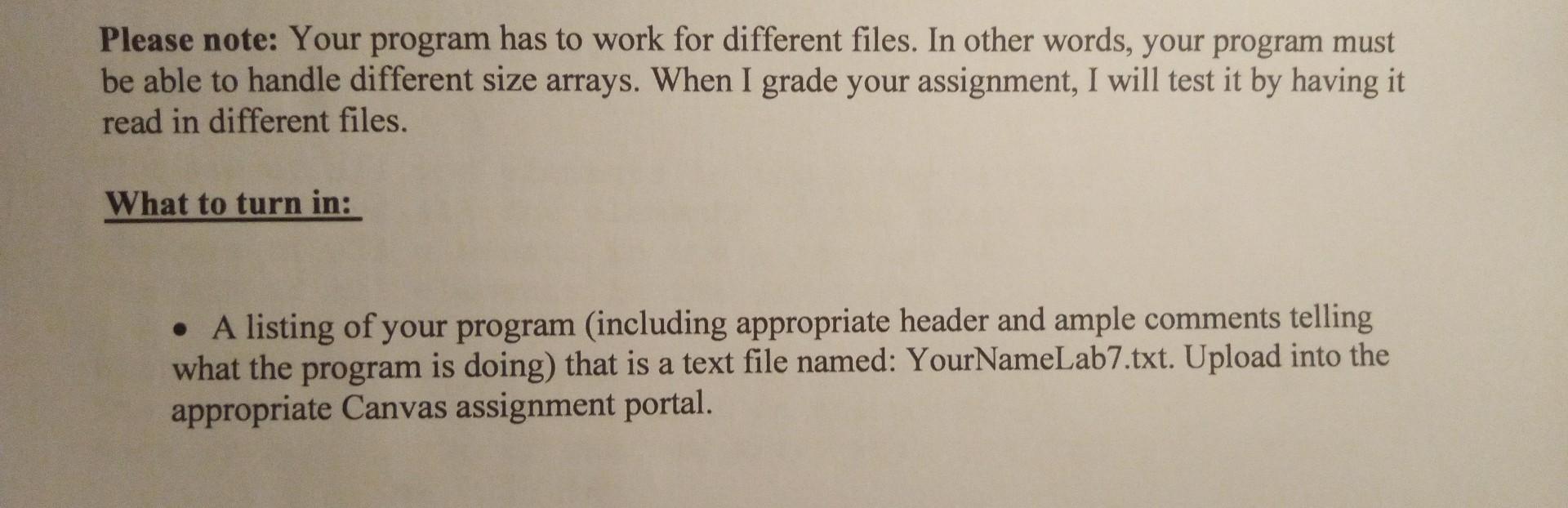 Solved Write a Java program that resides in a file named Lab | Chegg.com