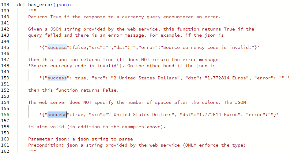 Solved 28. ﻿Implement the Function has_errorImplement the | Chegg.com