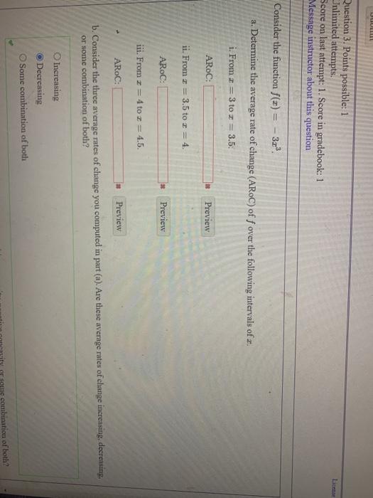Solved Question 3. Points possible: 1 Unlimited attempts. | Chegg.com