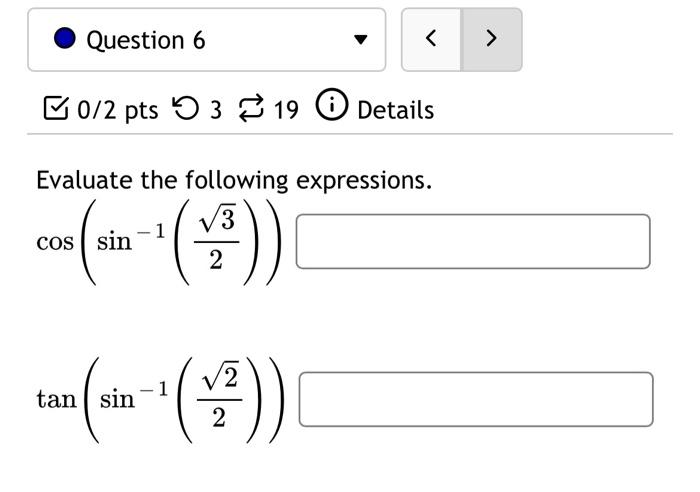 Solved Given the following trig ratio, determine all | Chegg.com