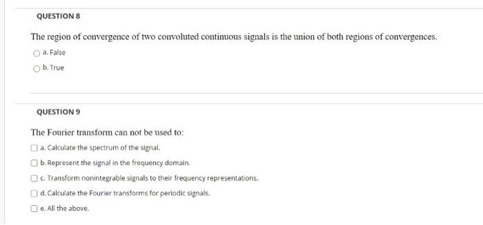 Solved Question 2 The Fourier Transform Of An Aperiodic