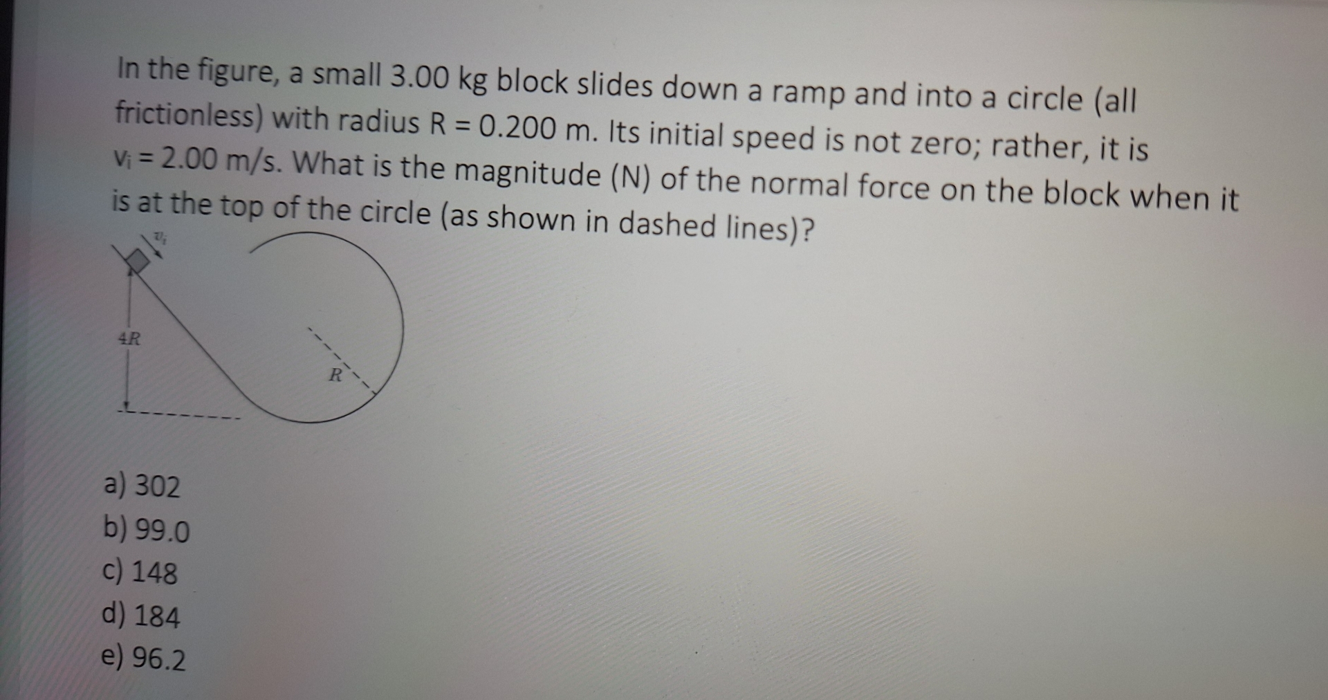 Solved In the figure, a small 3.00 ﻿kg block slides down a | Chegg.com