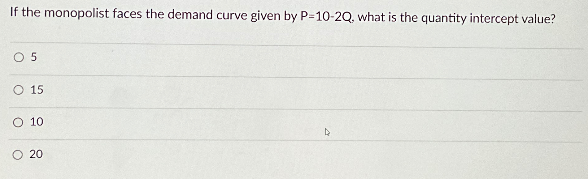 Solved If the monopolist faces the demand curve given by | Chegg.com