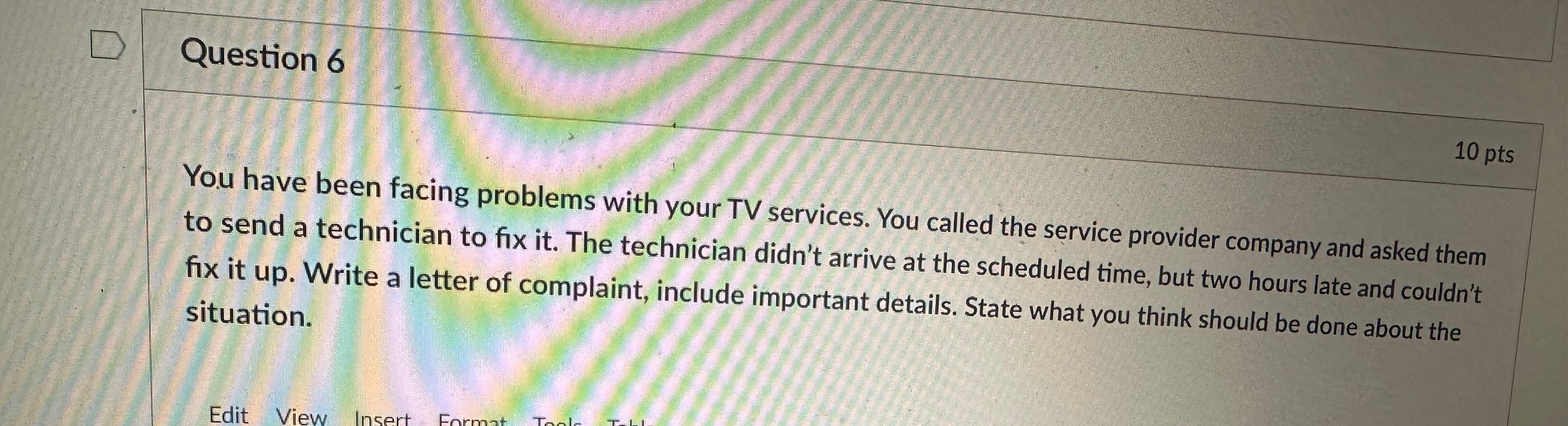 Solved Question 610 ﻿ptsYou have been facing problems with | Chegg.com