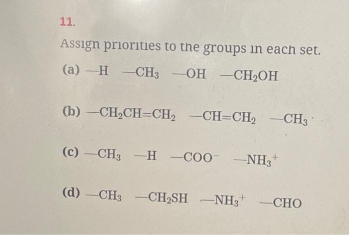 Solved Assign priorities to the groups in each set. (a) | Chegg.com