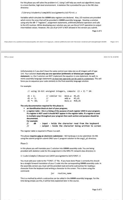 Solved Please help me solve phase 1 with the skeleton file | Chegg.com