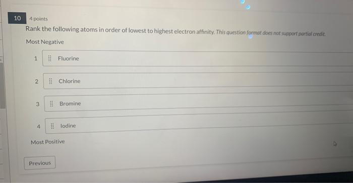 Solved Select the highlighted element that forms a monatomic | Chegg.com