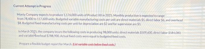 Solved \$8. Budzeted fixed manufacturing costs per unit for | Chegg.com