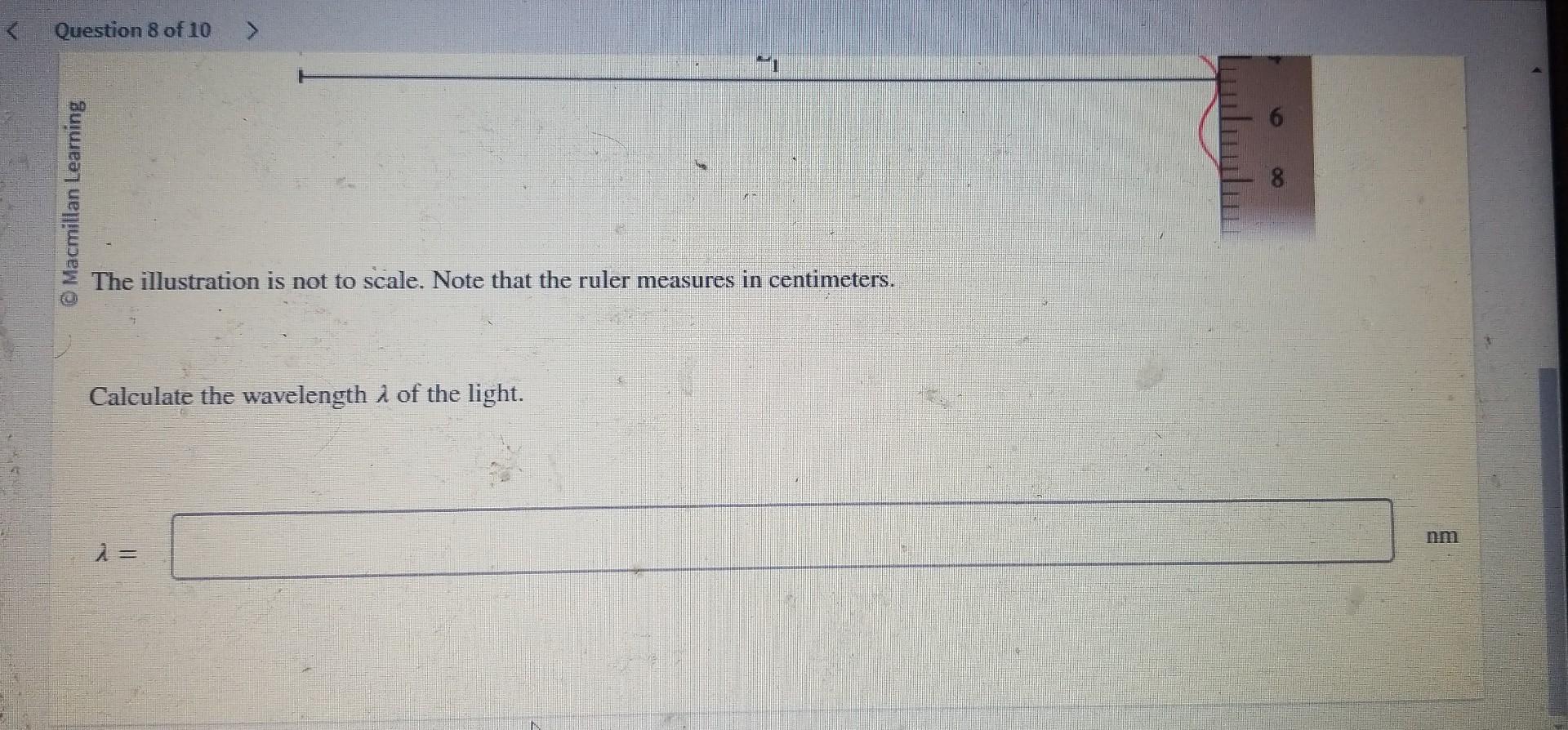 Solved A laser shines on a pair of vertical slits. The | Chegg.com