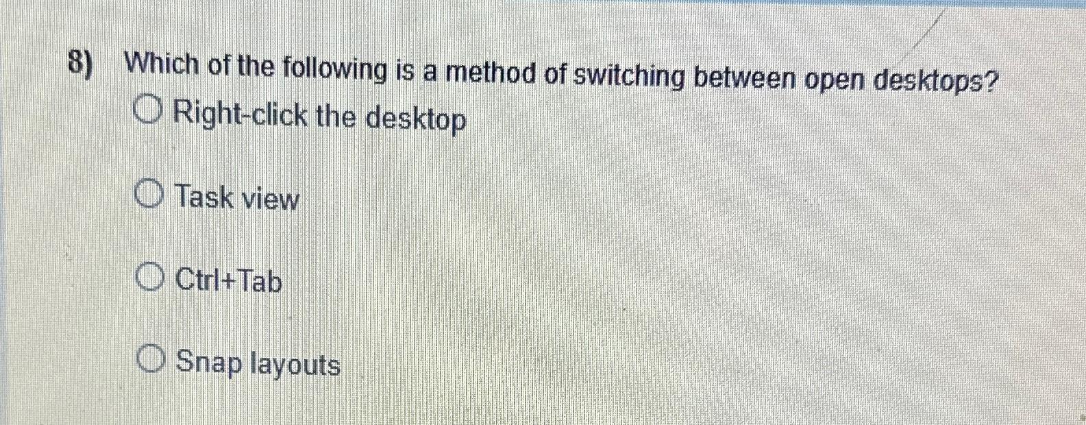 Solved Which of the following is a method of switching | Chegg.com