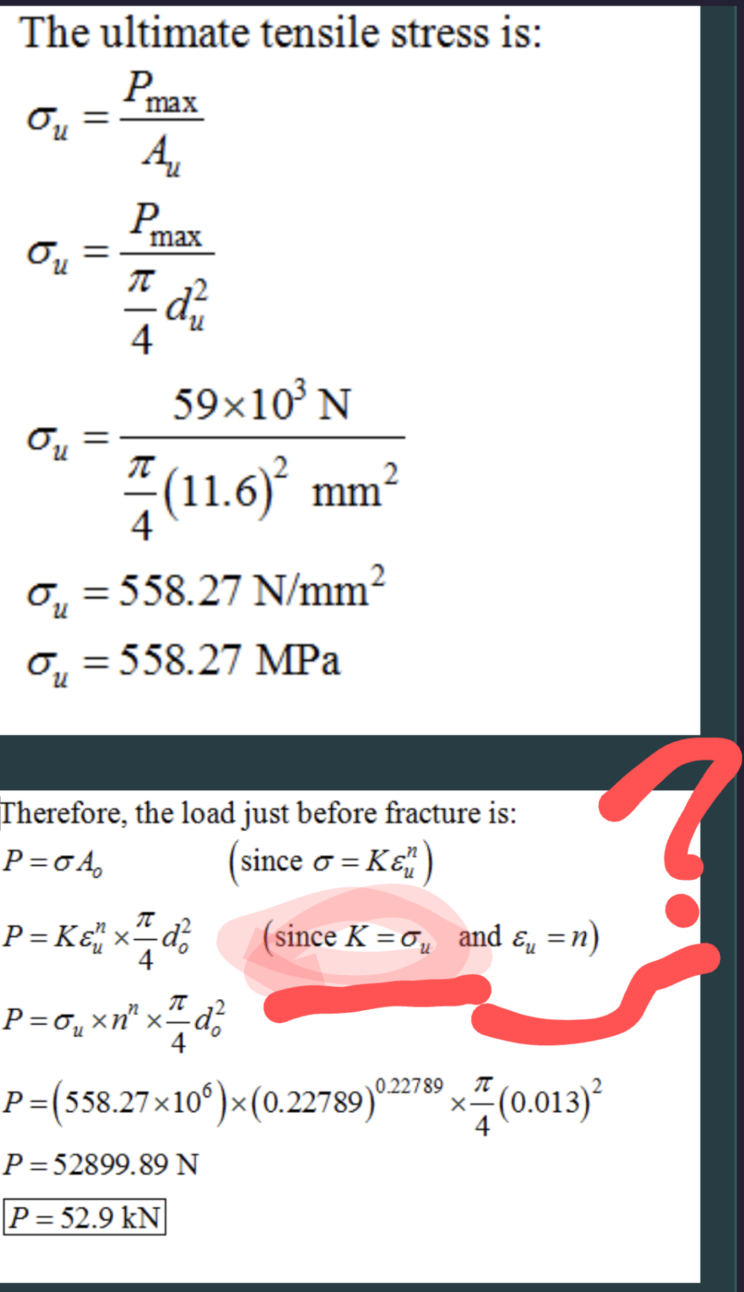 Solved Please explain how this simplified from the power | Chegg.com