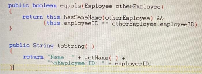 Solved (8 points) Write a class named Staff, which is | Chegg.com