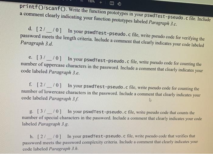 Solved printf(/scanf(). Write the function prototypes in | Chegg.com