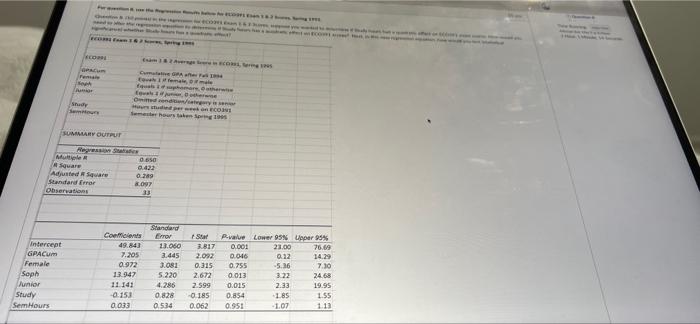 Solved For questions the Region Results below for CO991 E 16 | Chegg.com