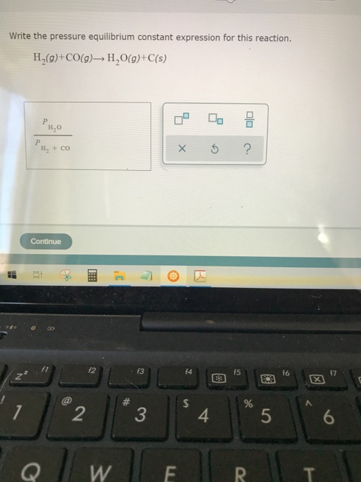 Solved Write the pressure equilibrium constant expression | Chegg.com