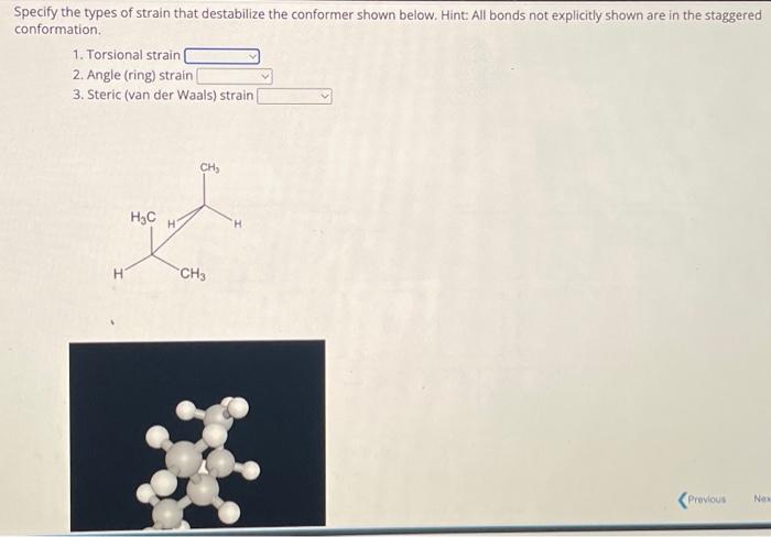 Solved Specify the types of strain that destabilize the | Chegg.com