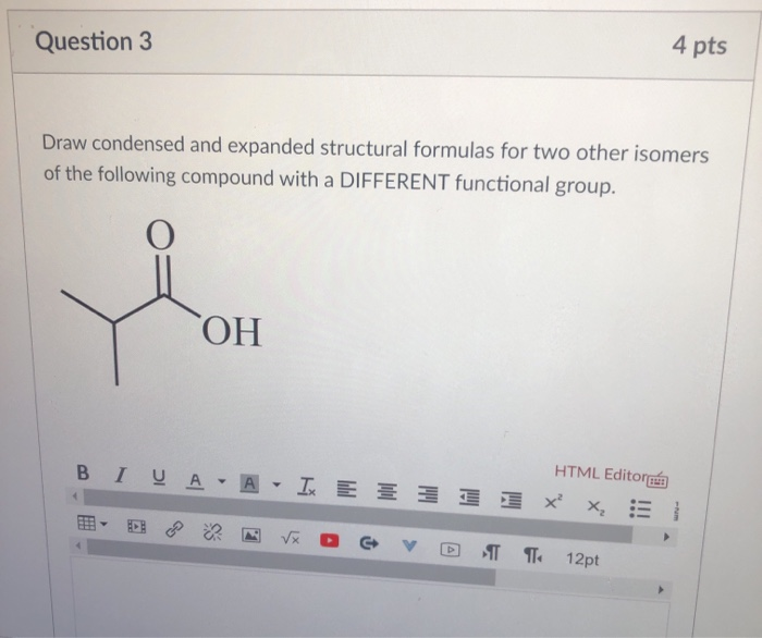 Solved Draw condensed and expanded structural formulas for | Chegg.com