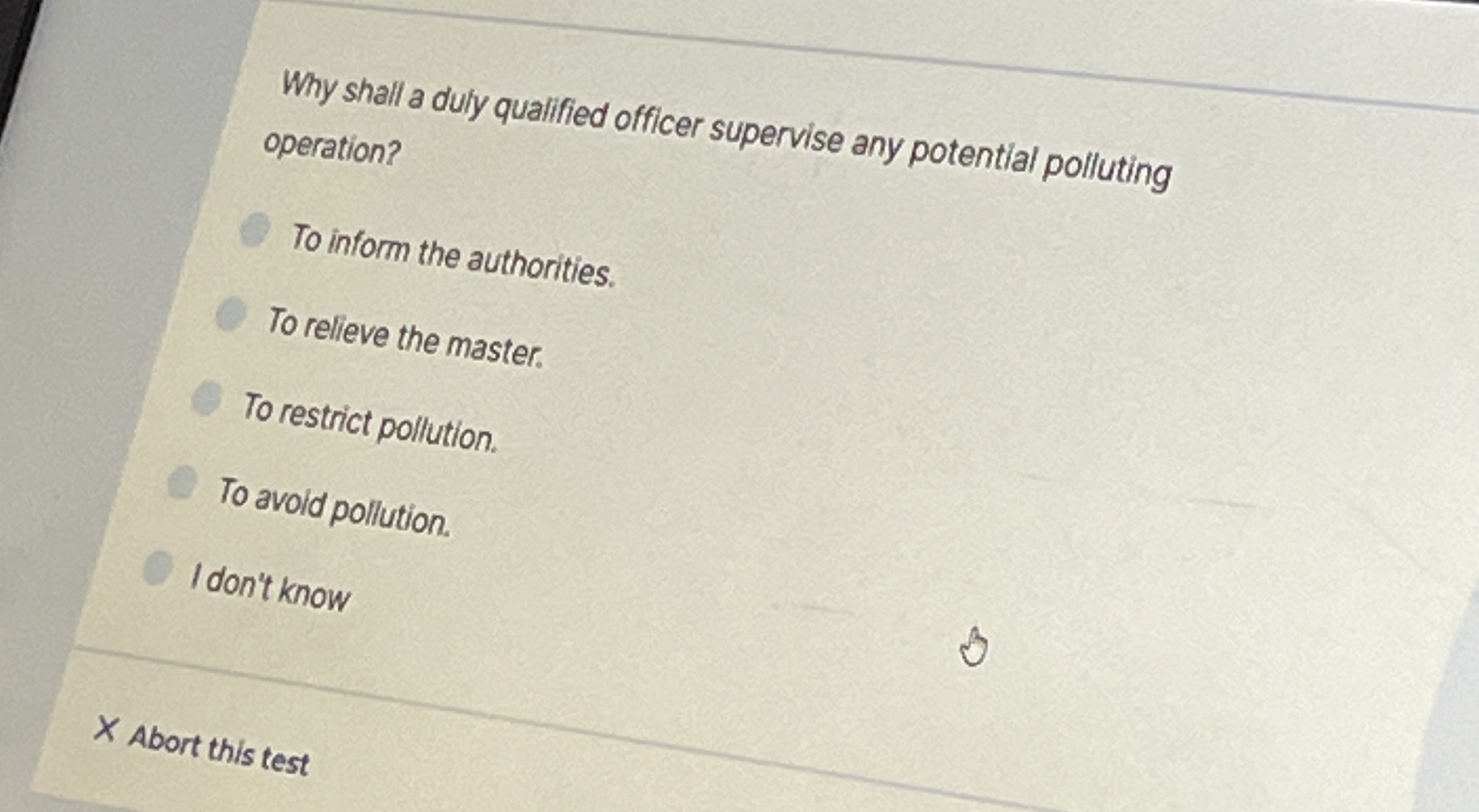 Solved Why shall a duly qualified officer supervise any | Chegg.com