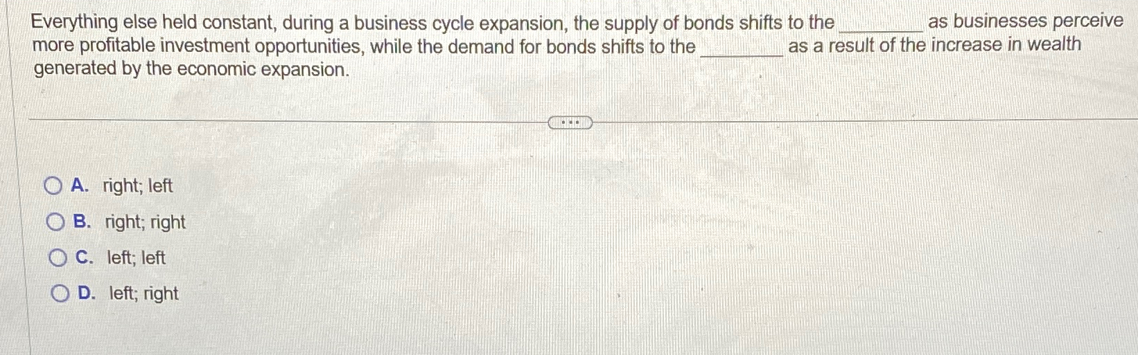Solved Everything else held constant, during a business | Chegg.com