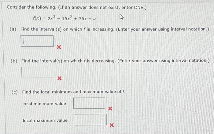 Solved Consider the following. (If an answer does not exist, | Chegg.com