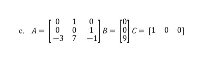 Solved Problem 3 Determine The Controllability And