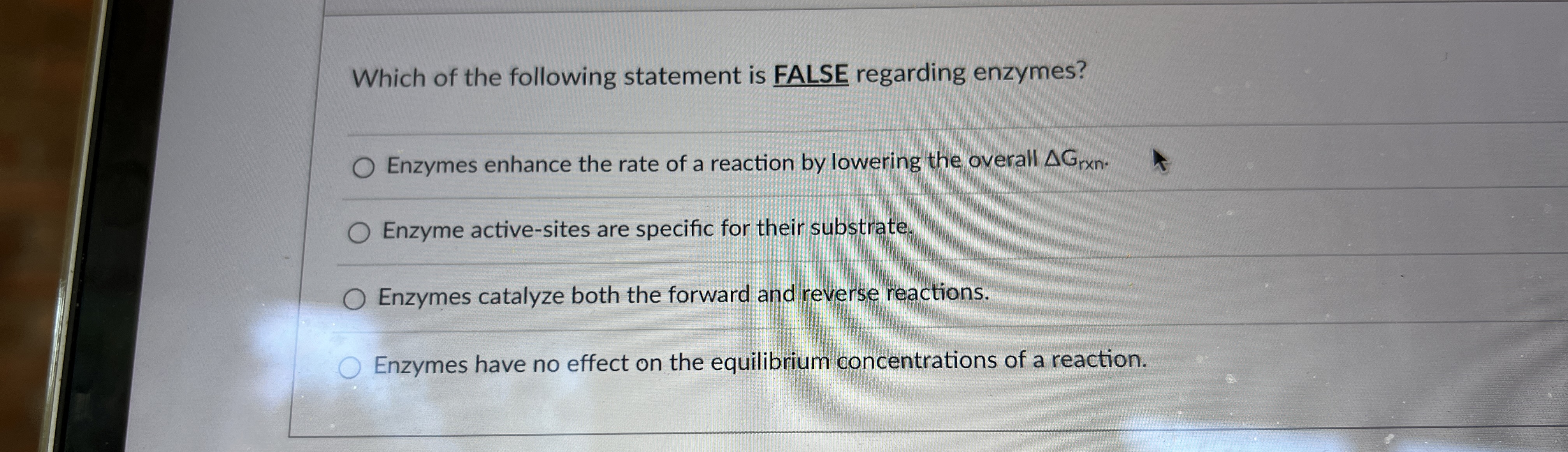 Solved Which of the following statement is FALSE regarding | Chegg.com