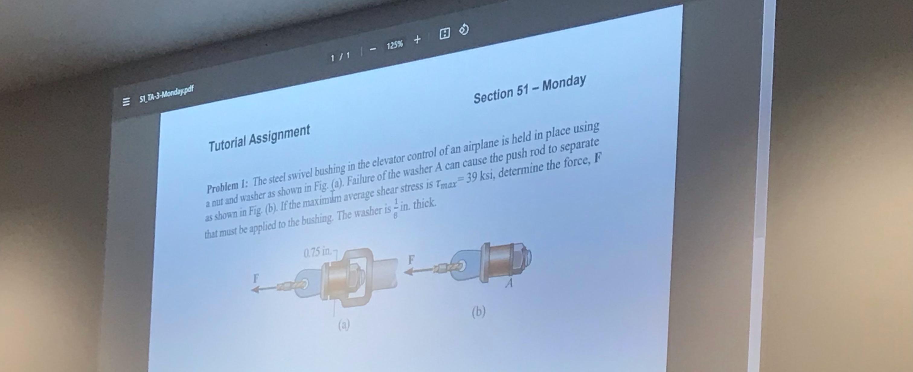 Solved 11Section 51 - ﻿MondayTutorial AssignmentProblem 1: | Chegg.com