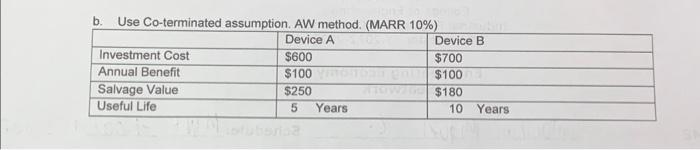 Solved a. Use Repeatability assumption. AW method.b. Use | Chegg.com