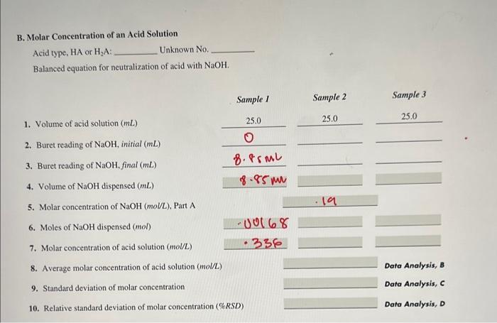 find the average , standard deviation and rsd with | Chegg.com