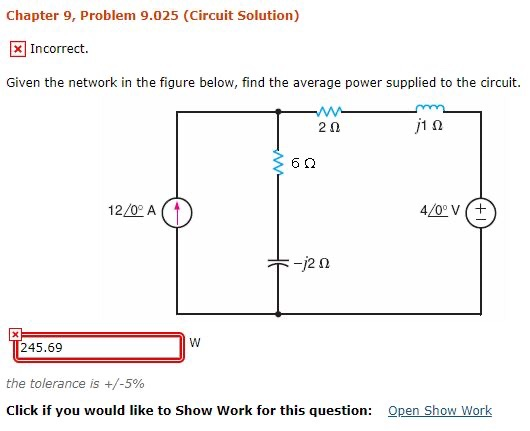 Solved Chapter 9, Problem 9.025 (Circuit Solution) x | Chegg.com