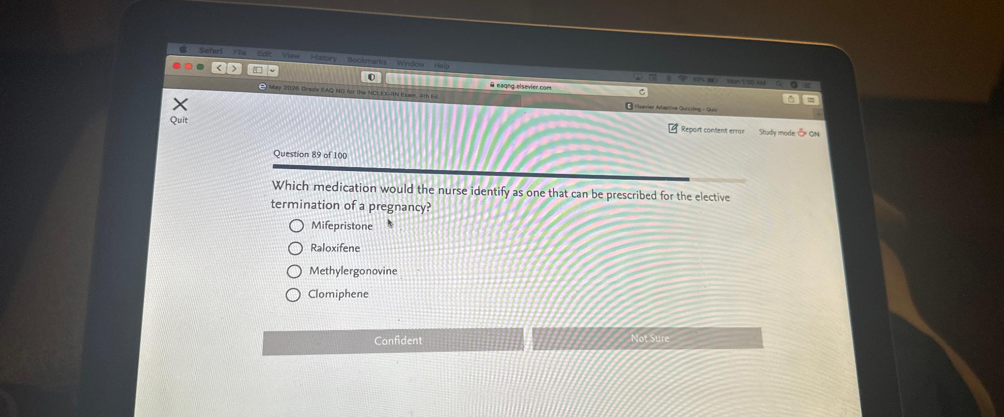 Solved QuitReport content errorStudy mode 3 ﻿ONQuestion 89 | Chegg.com