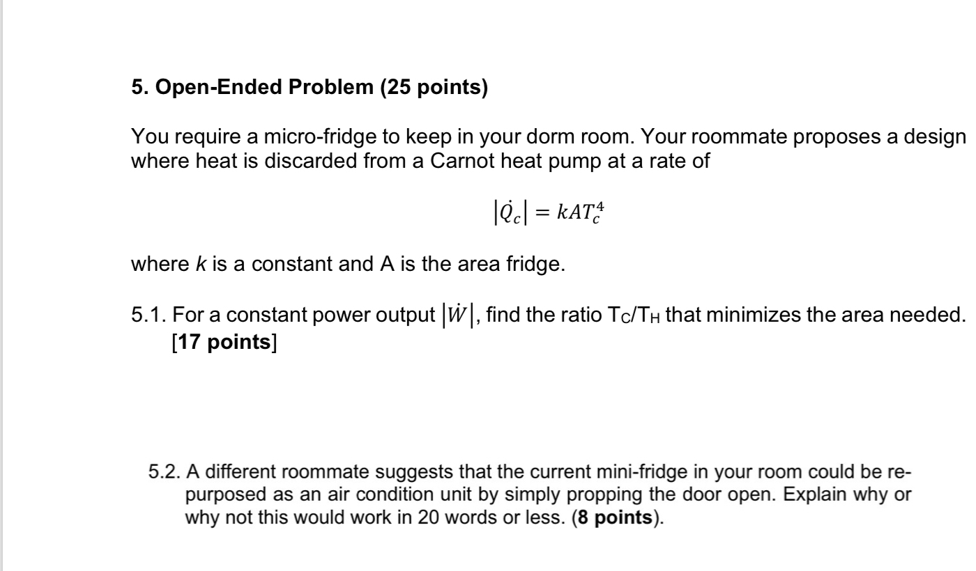 Solved Open-Ended Problem ( 25 ﻿points)You require a | Chegg.com